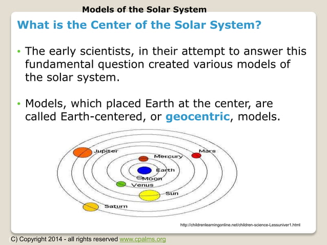 Different Models of the Solar System. Ppt | PPT