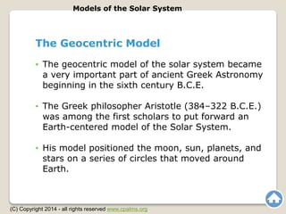 Different Models of the Solar System. Ppt | PPT