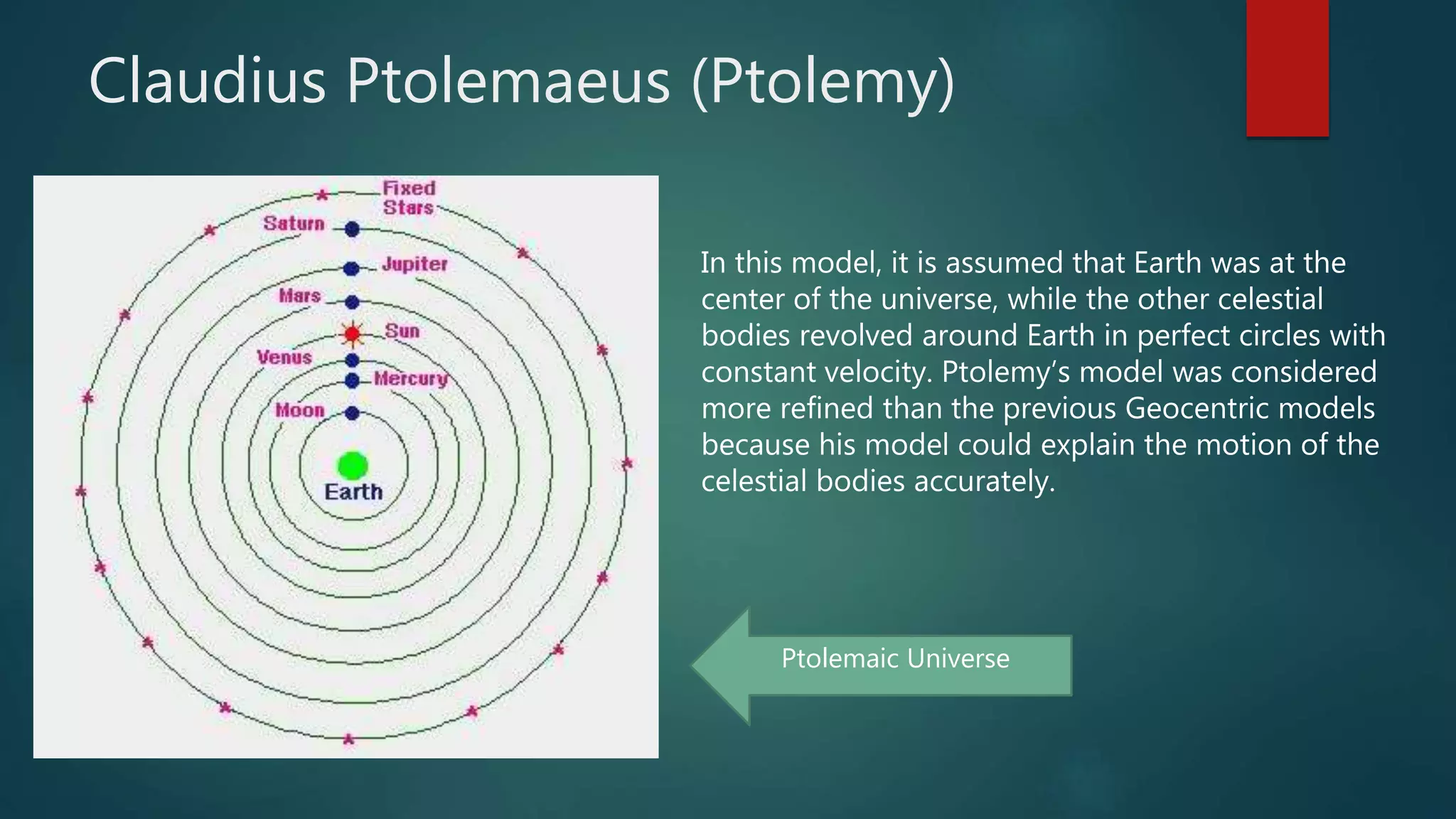 Early Models of the Universe | PPTX