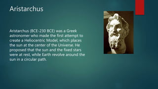 Early Models of the Universe | PPTX