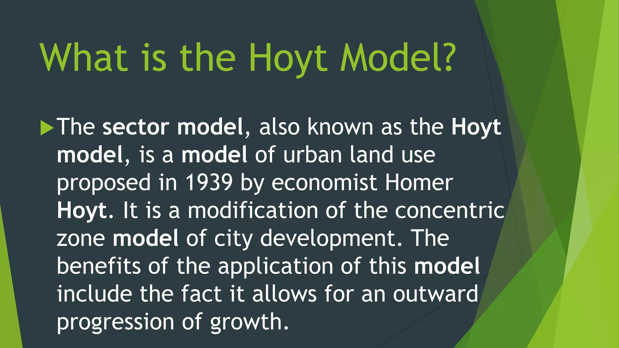 Models of Urban Growth | PPT