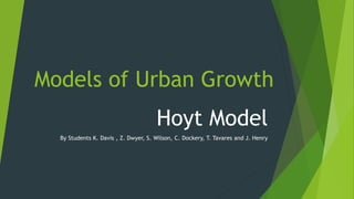 Models of Urban Growth | PPT