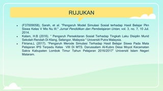 Model Sosial Simulasi | PDF