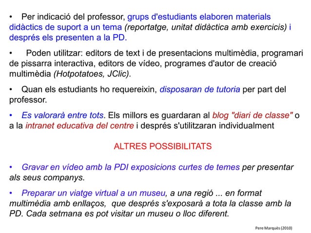 18 models: ùs educatiu de la pissarra digital (il.lustrats) | PDF
