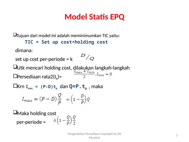 Model Persediaan Statis EPQ (Economic Production Quantity).pptx