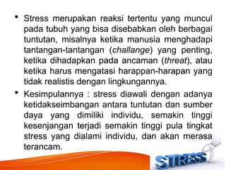 Model Stres dan Adaptasi keperawatan Jiwa | PPTX