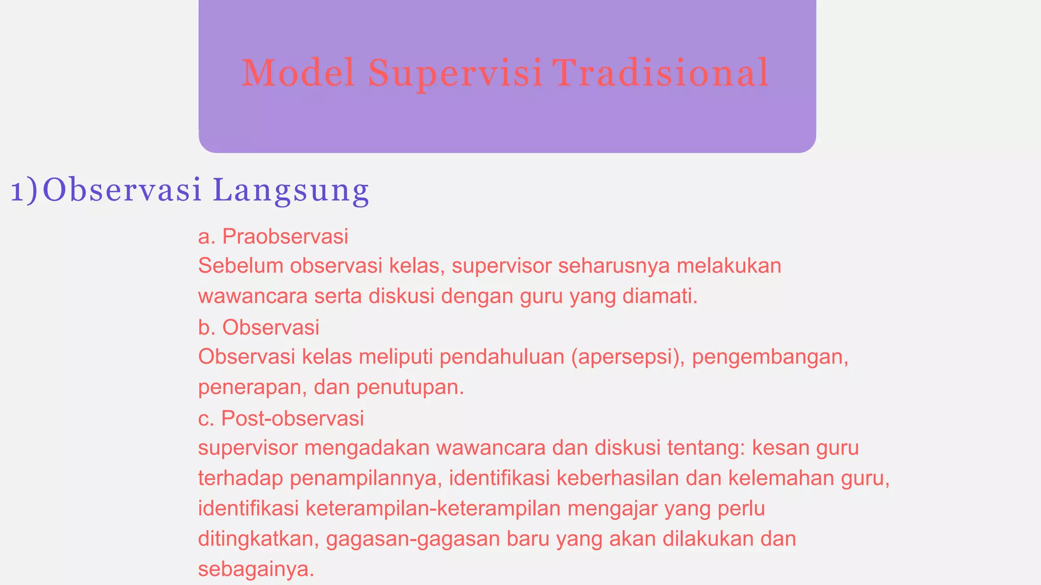 powerpoin Model supervisi pendidikan | PPTX