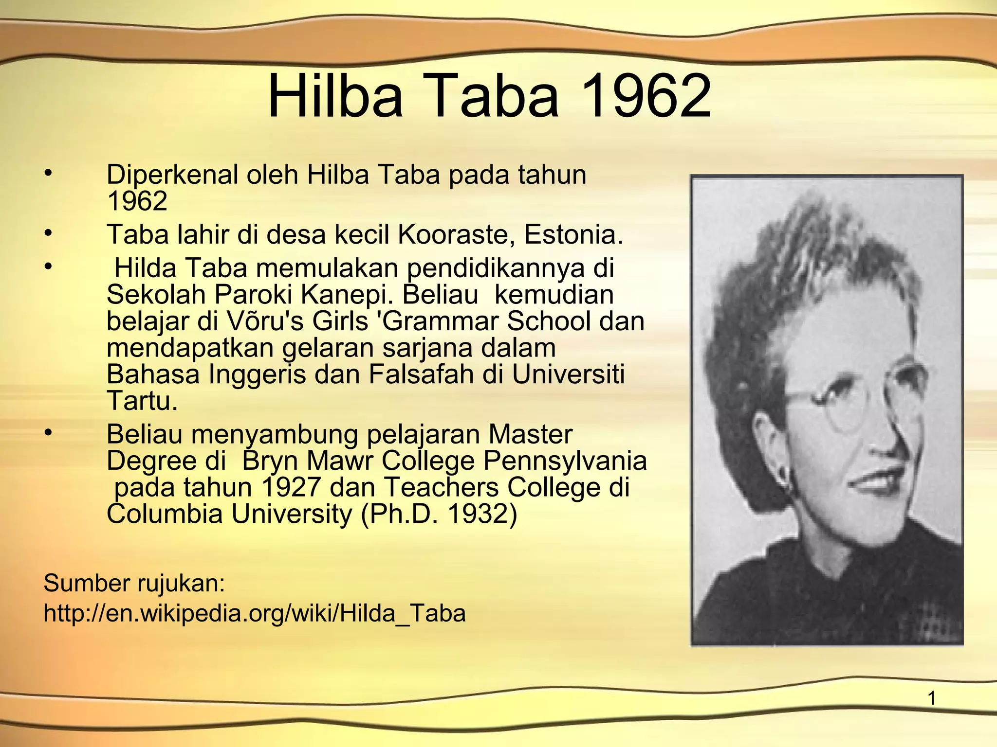 Model taba | PPT