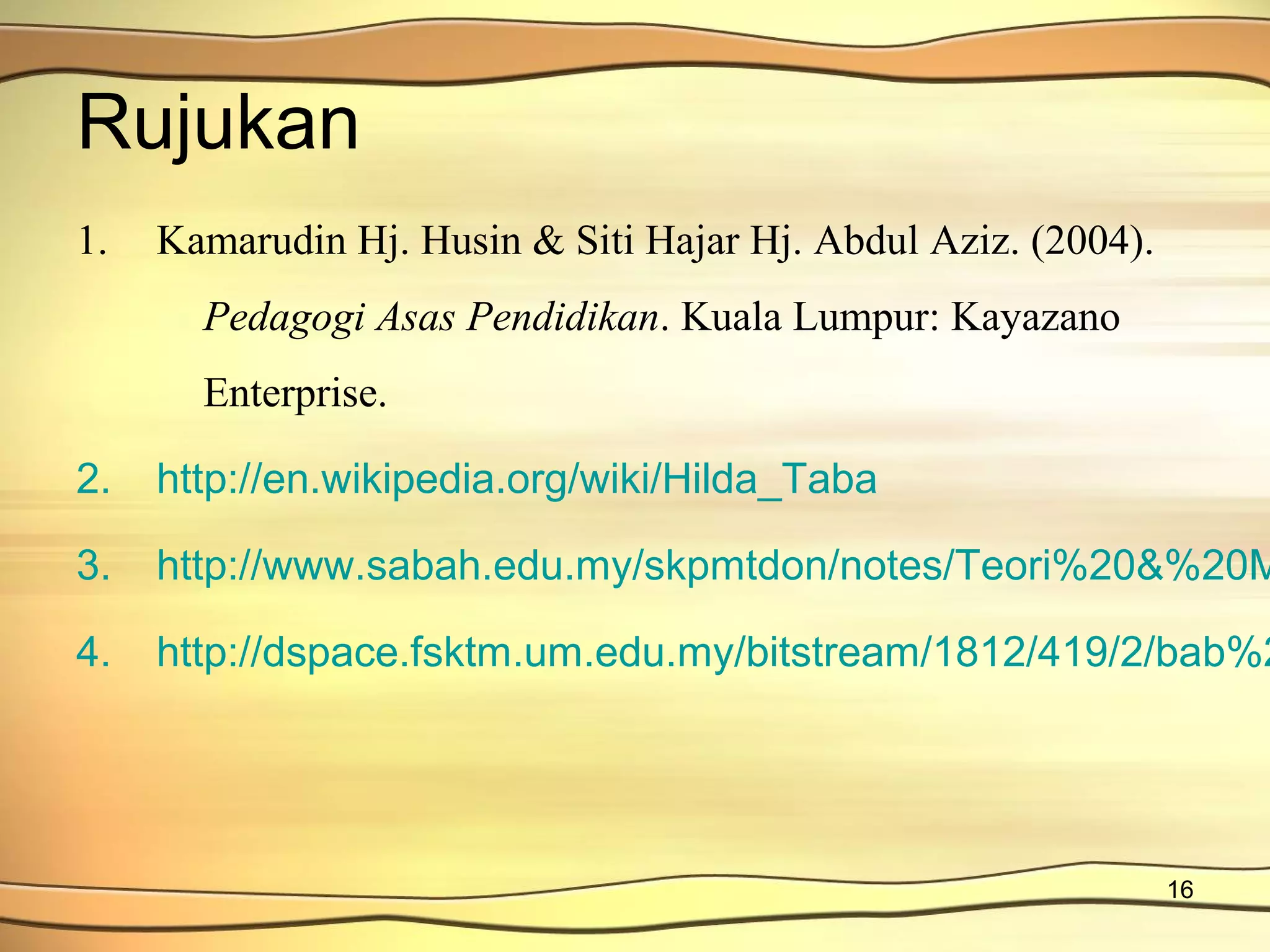 Model taba | PPT