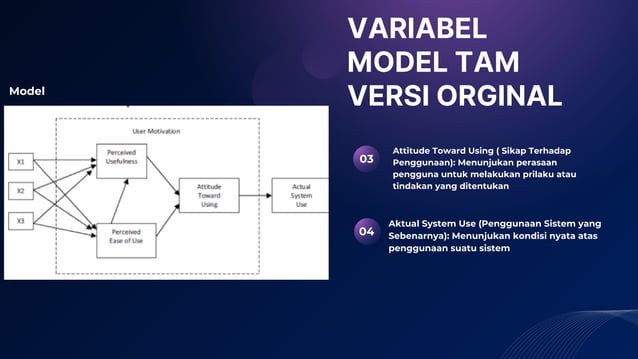 Melakukan analisis mengenai Model TAM pada sebuah skripsi | PDF