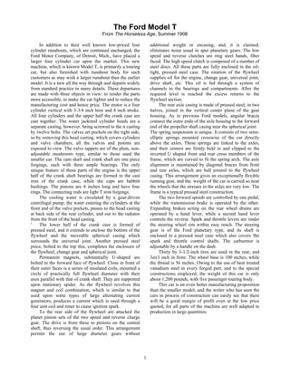 Model t and its beginnings | PDF