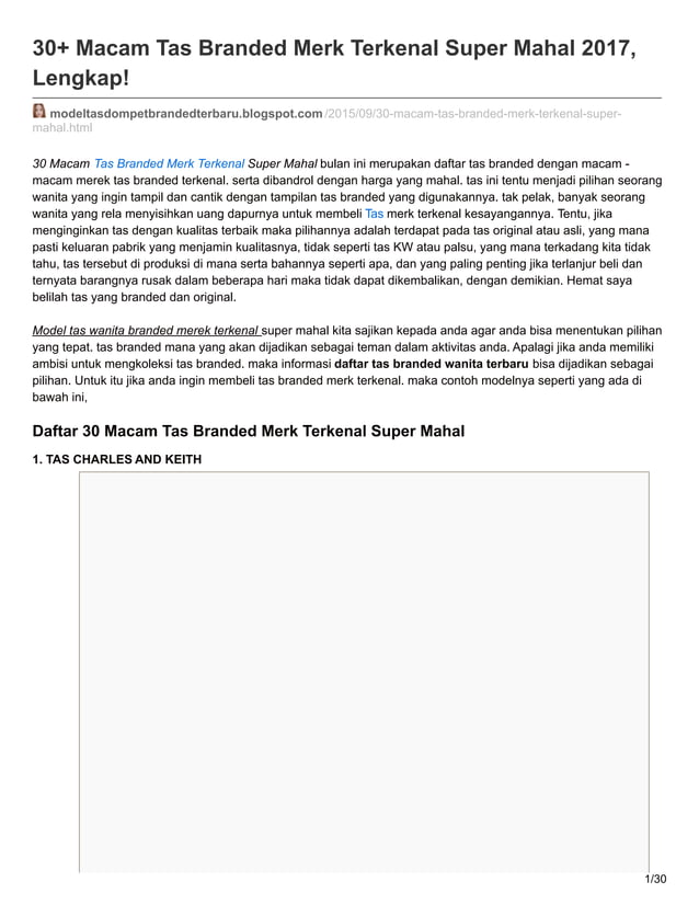 Modeltasdompetbrandedterbaru.blogspot.com 30 macam tas branded merk ...