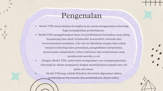 MODEL TIM (Technology Integration Matrix) | PDF