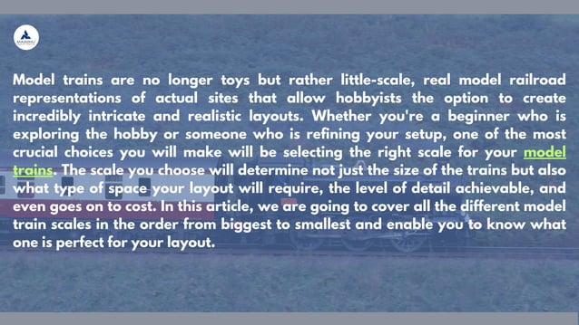 Model Train Scales Explained Finding the Right Size for Your Layout.pdf ...