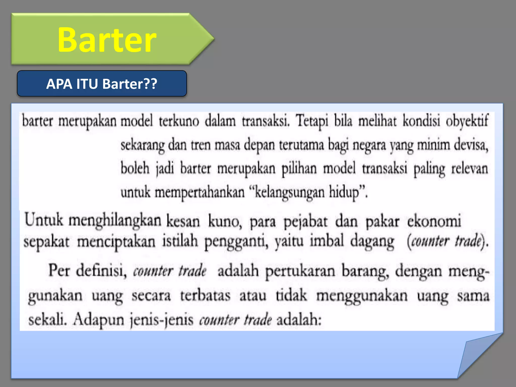 Model transaksi | PPTX