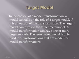 Model transformation | PPT