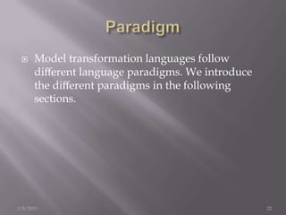 Model transformation | PPT