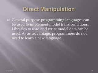 Model transformation | PPT