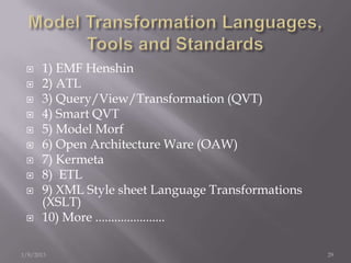 Model transformation | PPT