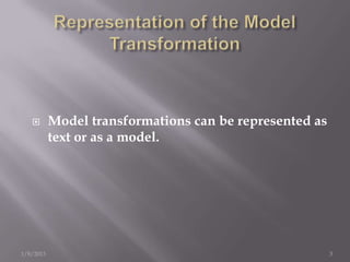 Model transformation | PPT