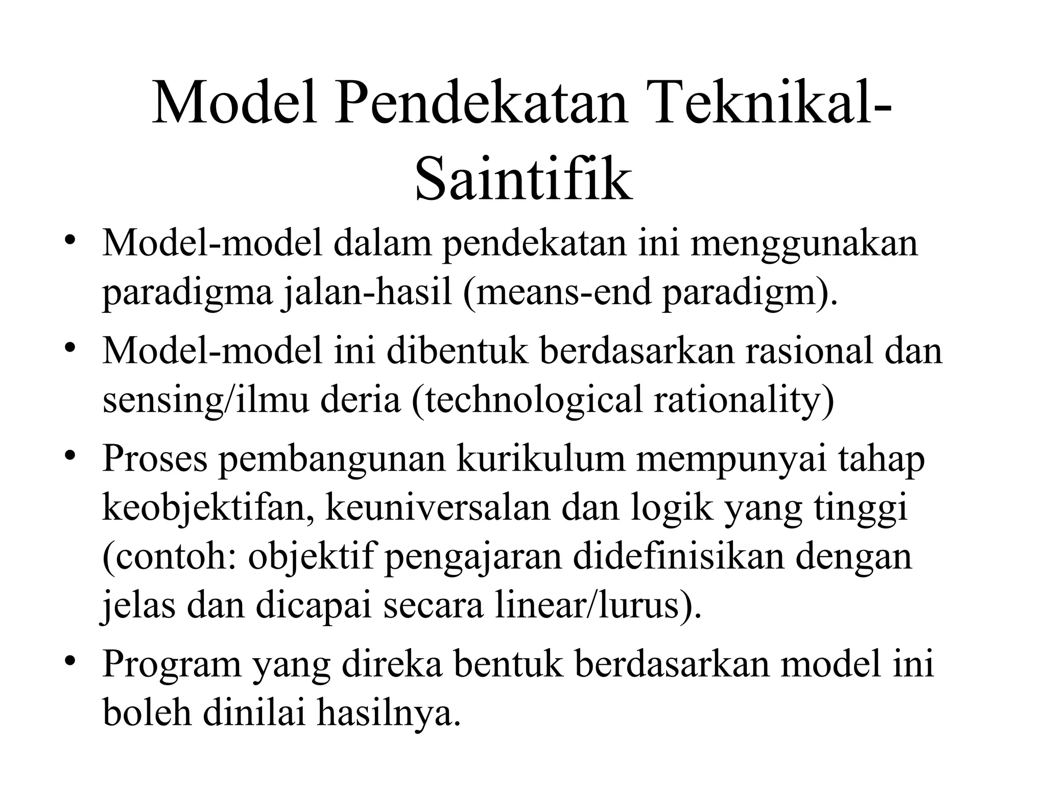 Model tyler dan taba | PPT