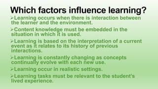 Module 3 assignment: Describing a Learning Process | PPTX
