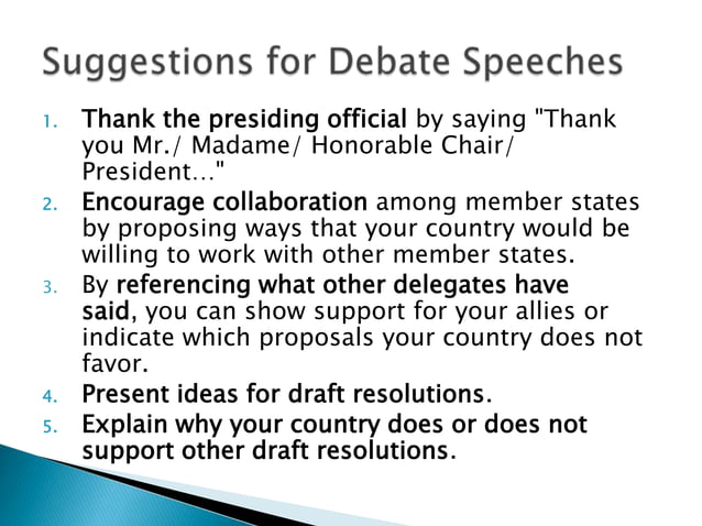 Intro to Model United Nations | PPTX