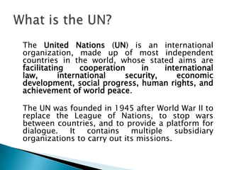 Intro to Model United Nations | PPTX