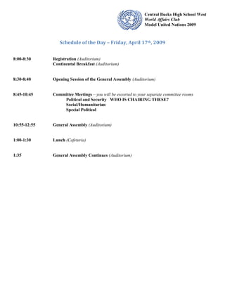 Model United Nations 2009 Packet | PDF