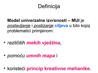 Model Univerzalne Izvrsnosti - MUI | PPT