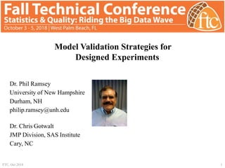 Model validation strategies ftc 2018 | PPTX