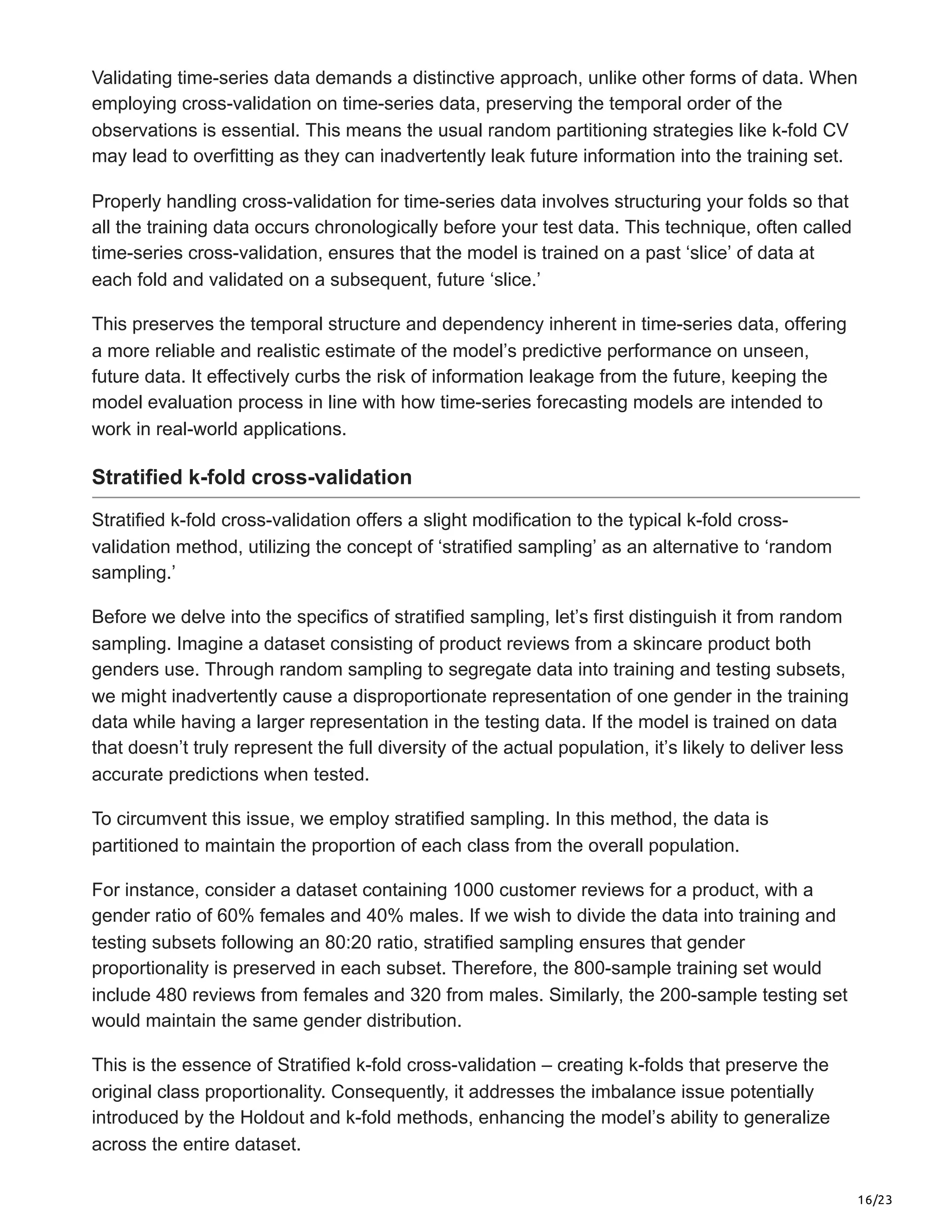 Model Validation Techniques In Machine Learningpdf Technology