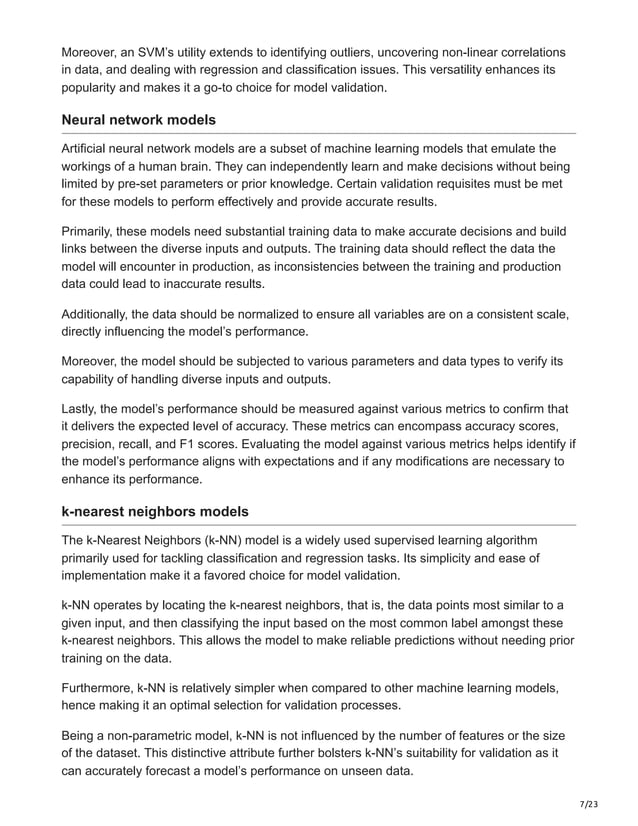 Model validation techniques in machine learning.pdf | Technology Industry | Industries