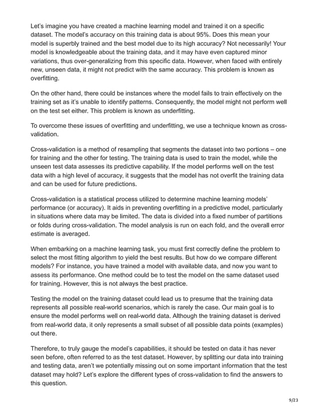 Model validation techniques in machine learning.pdf | Technology Industry | Industries