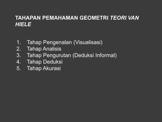 Teori van hielle | PPTX