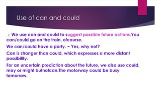 Modal Verbs, use of Modal verbs......... | PPTX