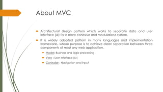Model View Controller ext4 | PPTX