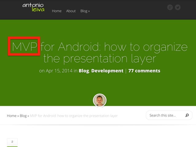 Model View Presenter for Android | PPT