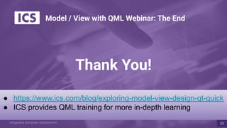 In-Depth Model/View with QML | PDF
