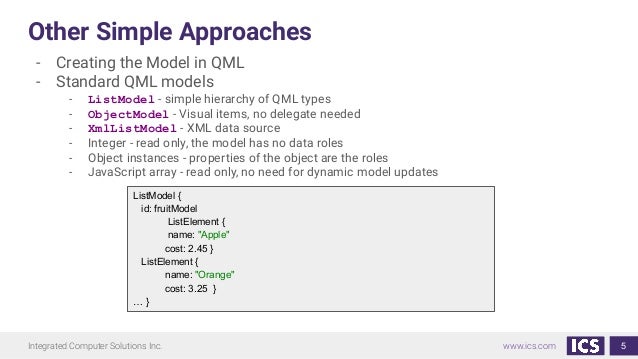 In-Depth Model/View with QML