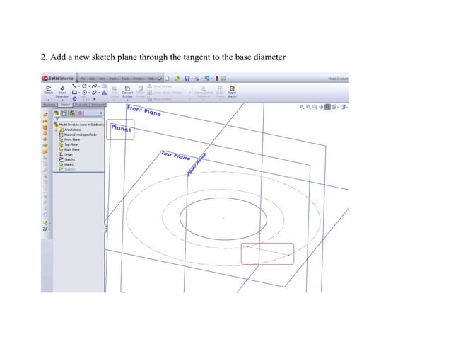 Model Involute (ZI) worm in solid works | PPT