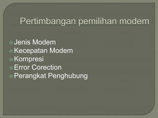 Modem | PPTX