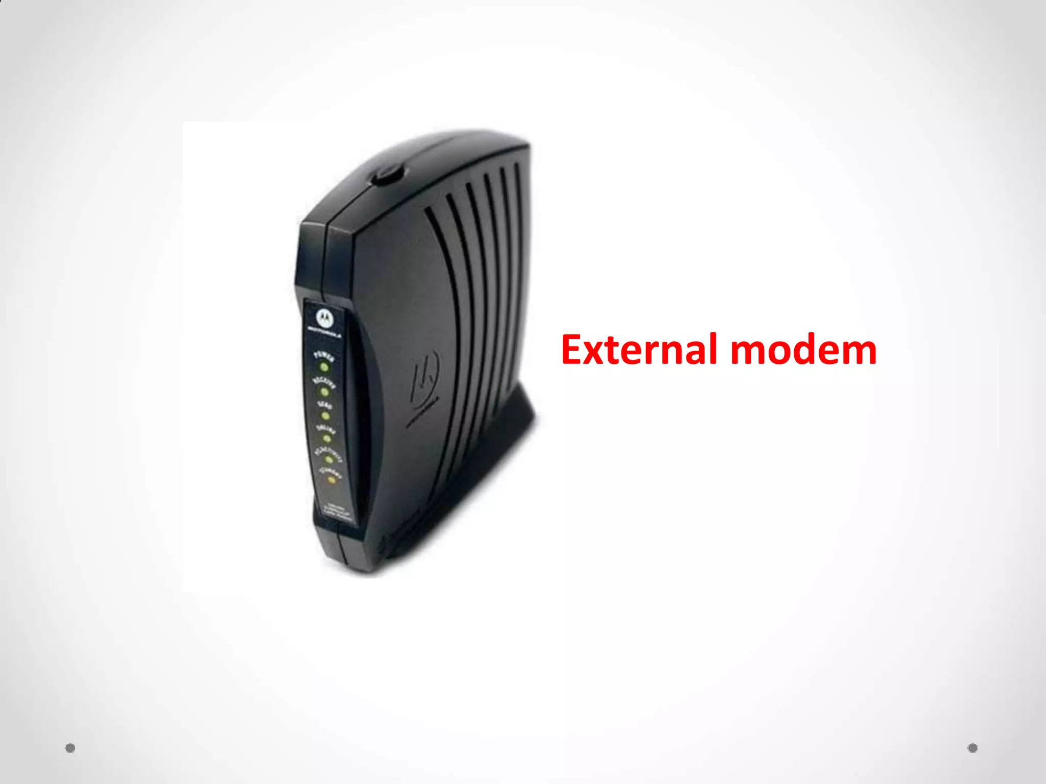 Types of Computer Modem | PPTX
