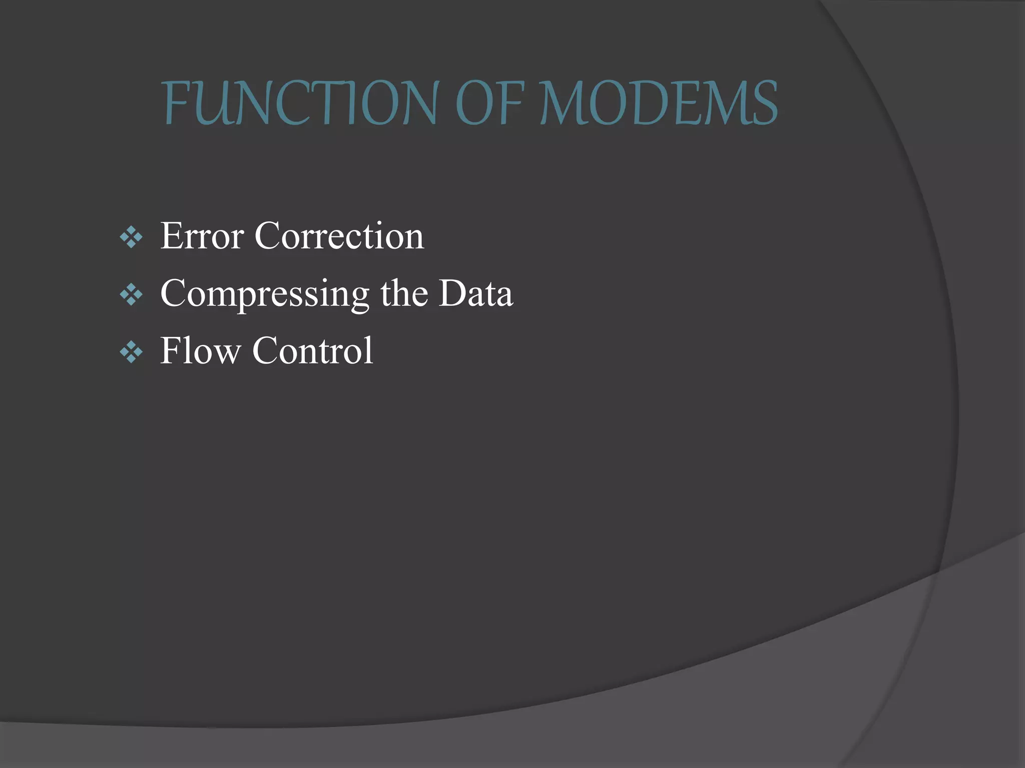 Modem | A Quick Preview | PPTX | Computer Networking | Computing