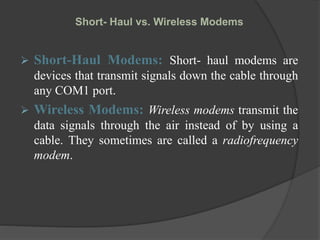 Modem | A Quick Preview | PPTX | Computer Networking | Computing