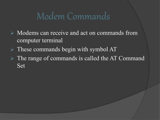 Modem | A Quick Preview | PPTX | Computer Networking | Computing