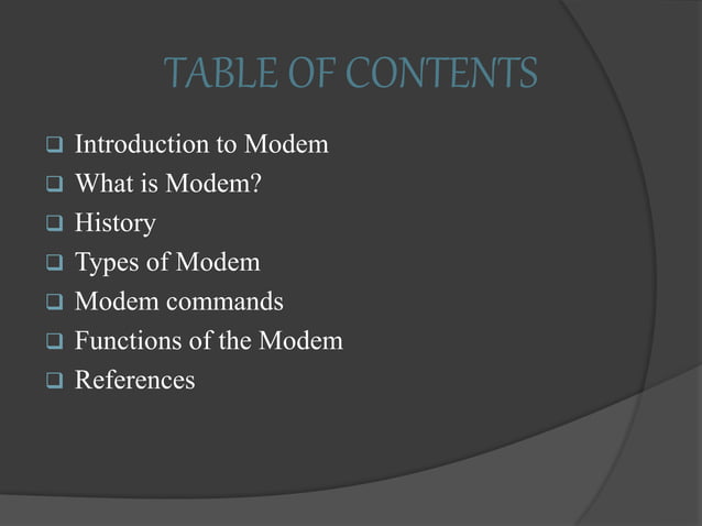 Modem | A Quick Preview | PPTX | Computer Networking | Computing