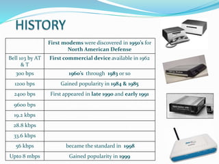 Introduction to modem | PPTX