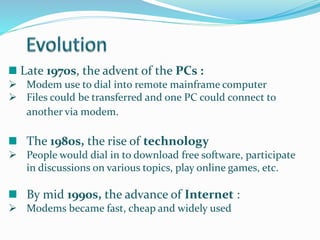 Introduction to modem | PPTX