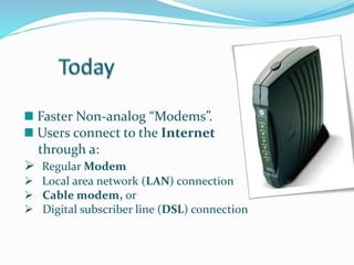 Introduction to modem | PPTX